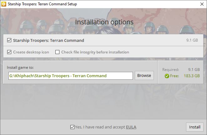 Tải Starship Troopers: Terran Command Full - TaigameKP